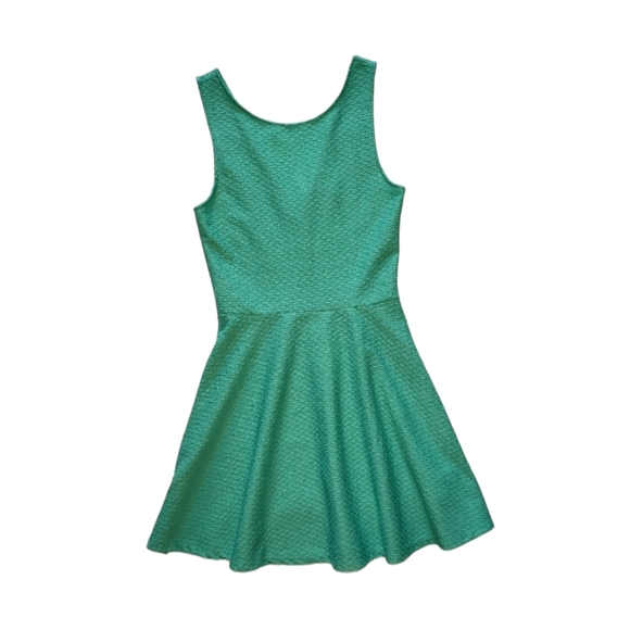 H&M | Dresses | Womensjrs Hm Green Mini Sundress Dress Sz 8 | Poshmark